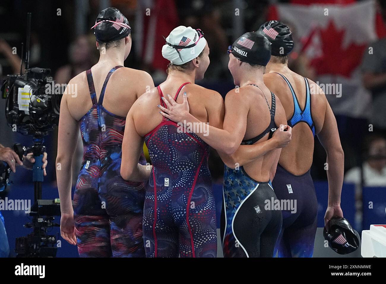 Paris, France. 01st Aug, 2024. Olympia, Paris 2024, 4 x 200 m freestyle ...