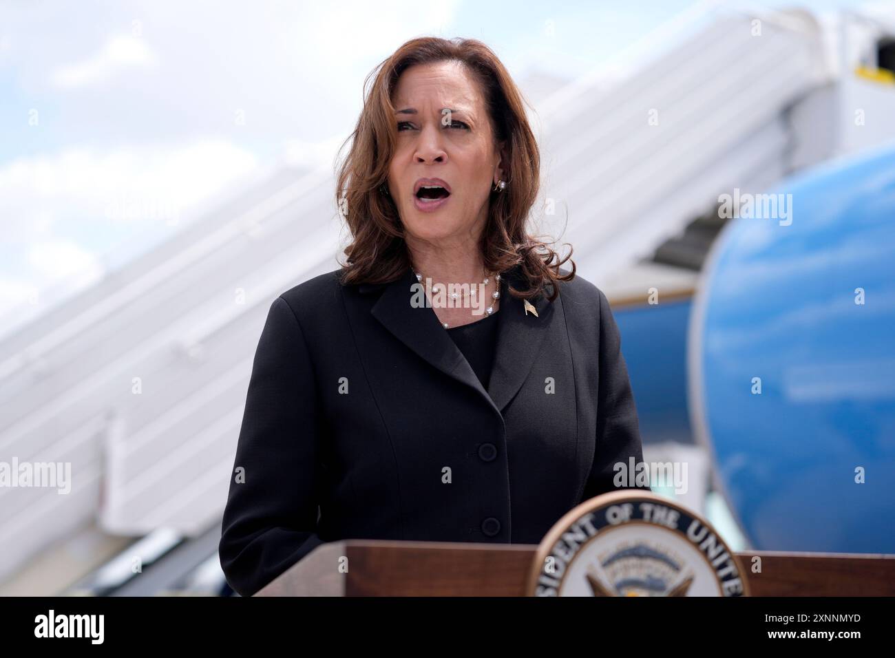 Vice President Kamala Harris delivers remarks at George Bush ...