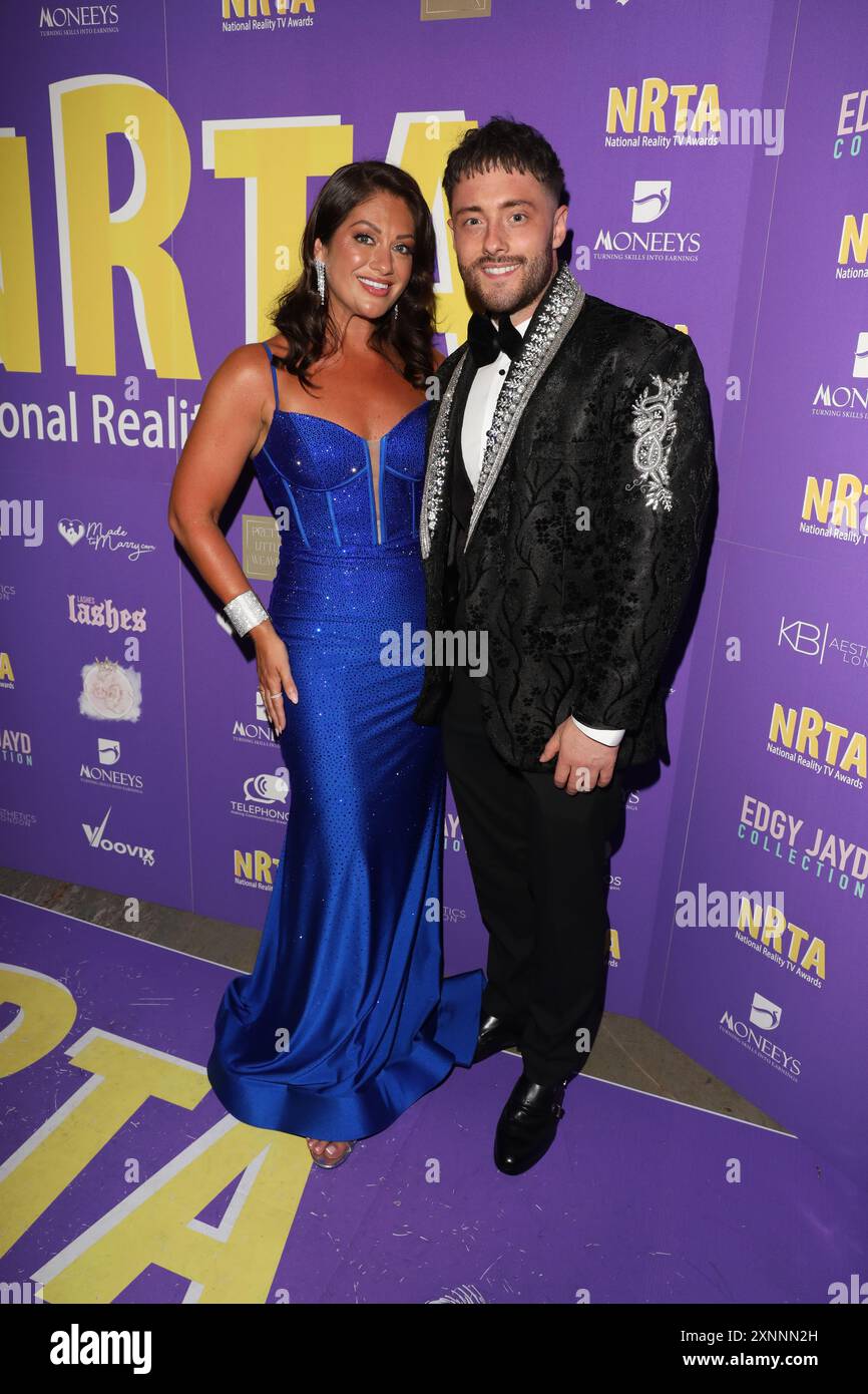 Matt Hall and Kelly Michelle Gray attend the National Reality TV Awards at Porchester Hall in ...