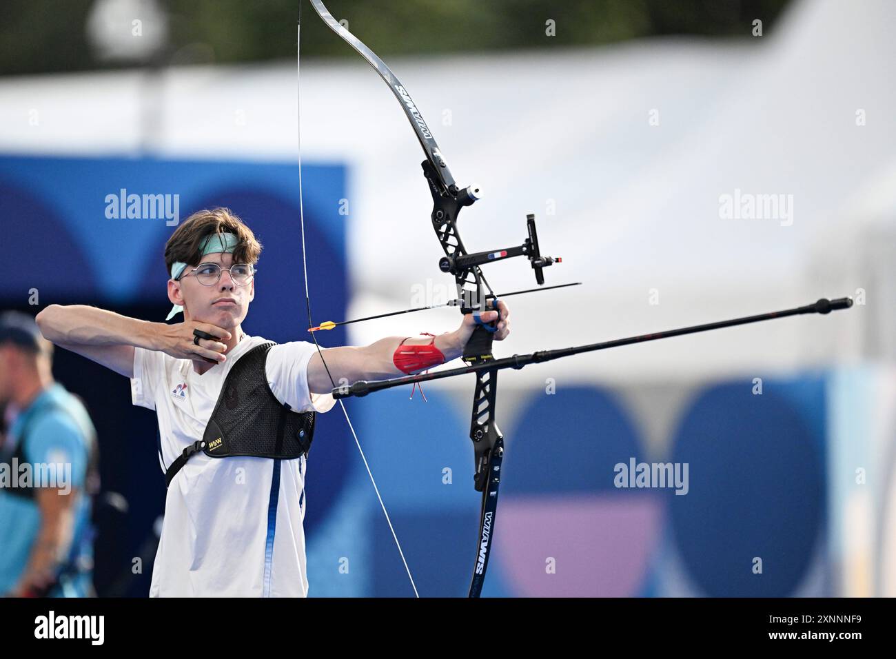Paris, France. 1st Aug, 2024. Baptiste Addis of France competes during ...
