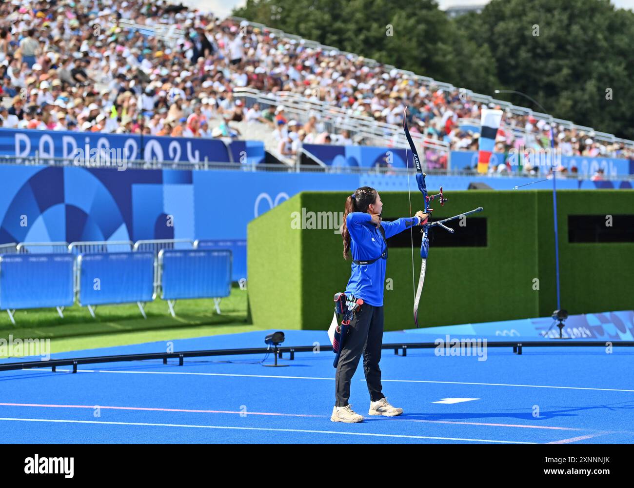Paris, France. 1st Aug, 2024. Chiu Yi-Ching of Chinese Taipei competes ...
