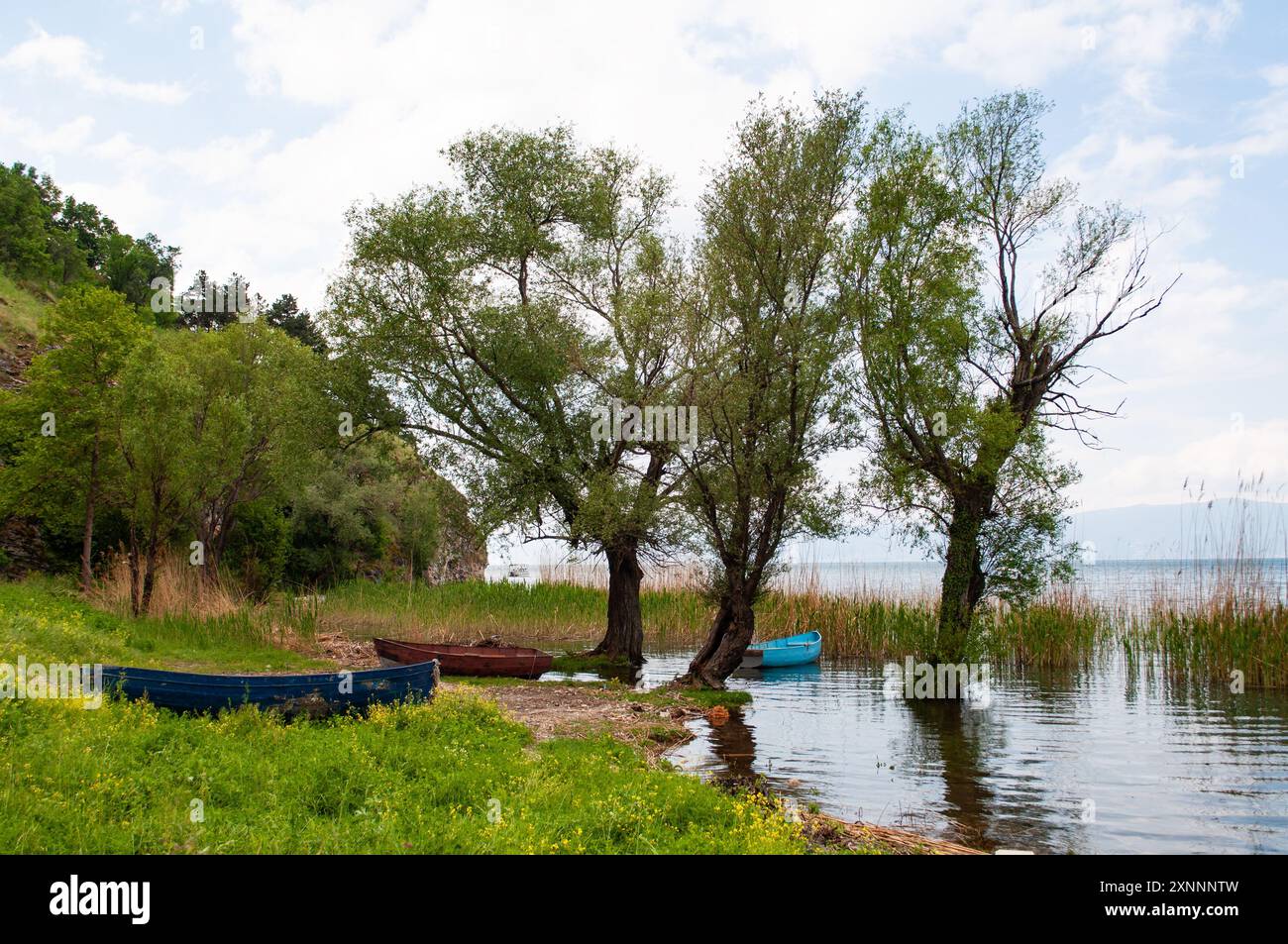 Trpejca village a famous tourist spot on Lake Ohrid and Galicica ...