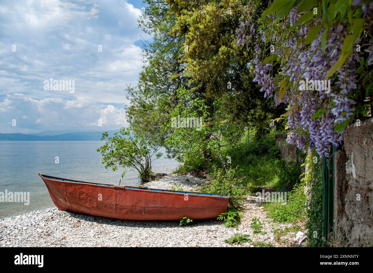 Trpejca village a famous tourist spot on Lake Ohrid and Galicica ...
