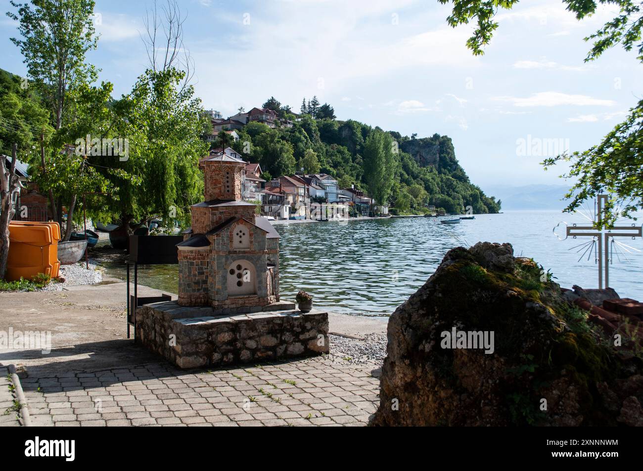 Trpejca village a famous tourist spot on Lake Ohrid and Galicica ...