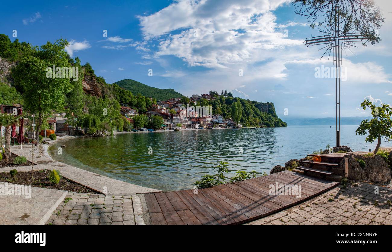 Trpejca village a famous tourist spot on Lake Ohrid and Galicica ...