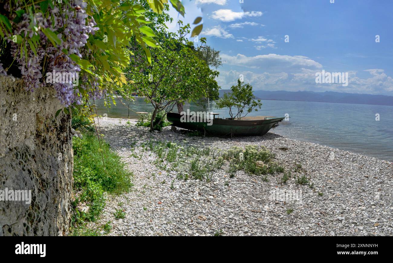 Trpejca village a famous tourist spot on Lake Ohrid and Galicica ...