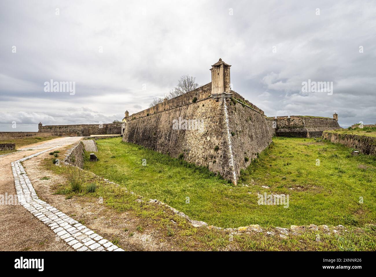 View of the Fortress of Santa Luzia, Elvas, Portugal. Garrison Border ...