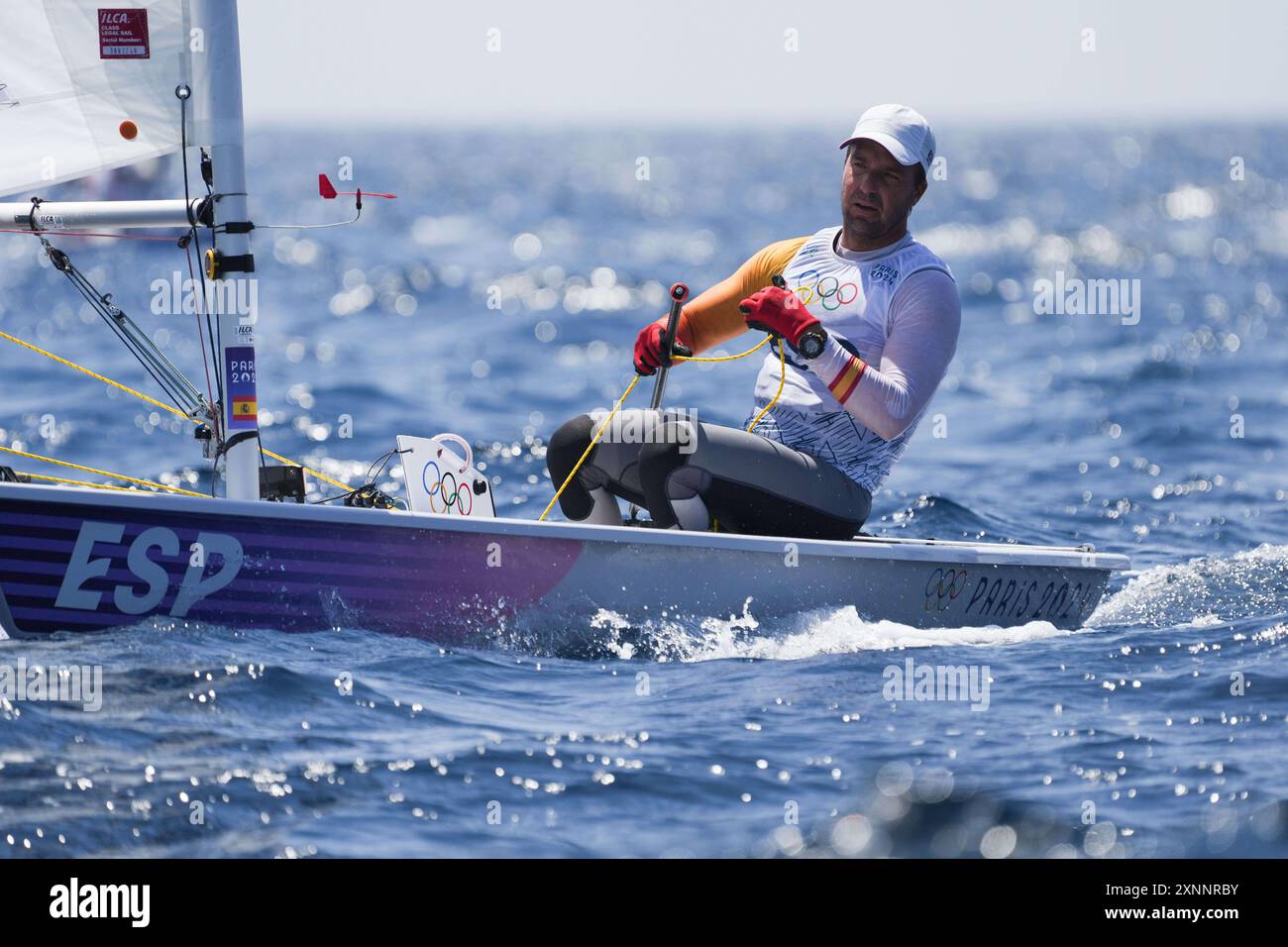 Marseille. 1st Aug, 2024. Joaquin Blanco Albalat of Spain reacts in a ...