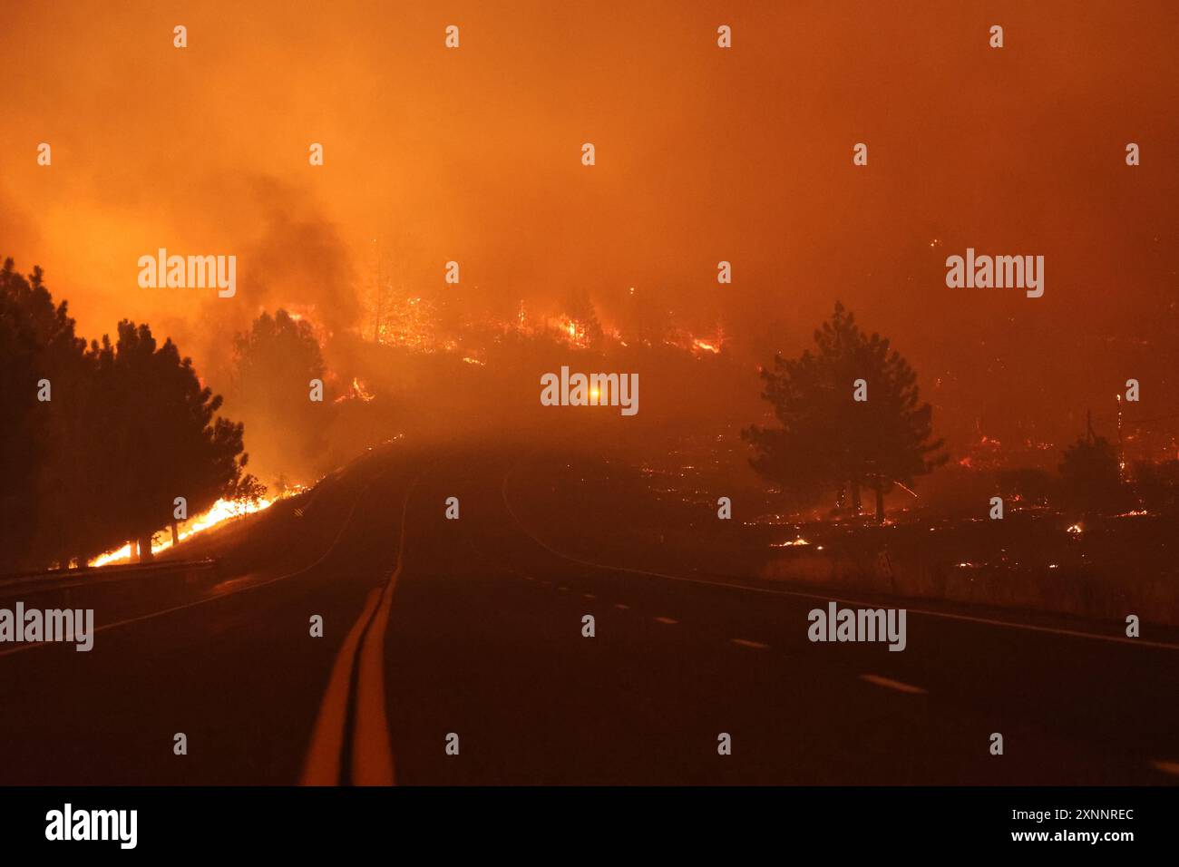 Chico, California, USA. August 1, 2024. Firefighters continue to battle ...