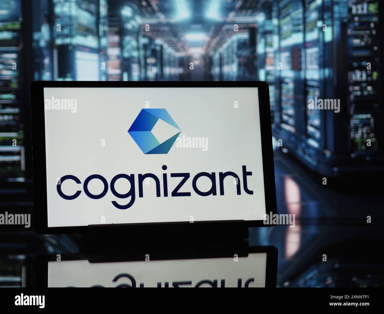 In this photo illustration, a Cognizant Technology Solutions ...