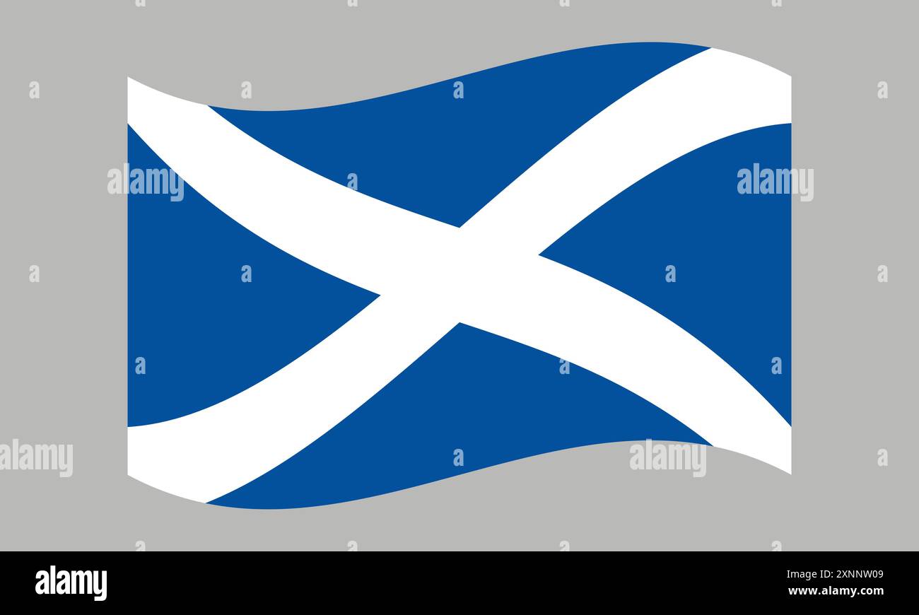 Flag of Scotland. Scottish national symbol in official colors. Template ...