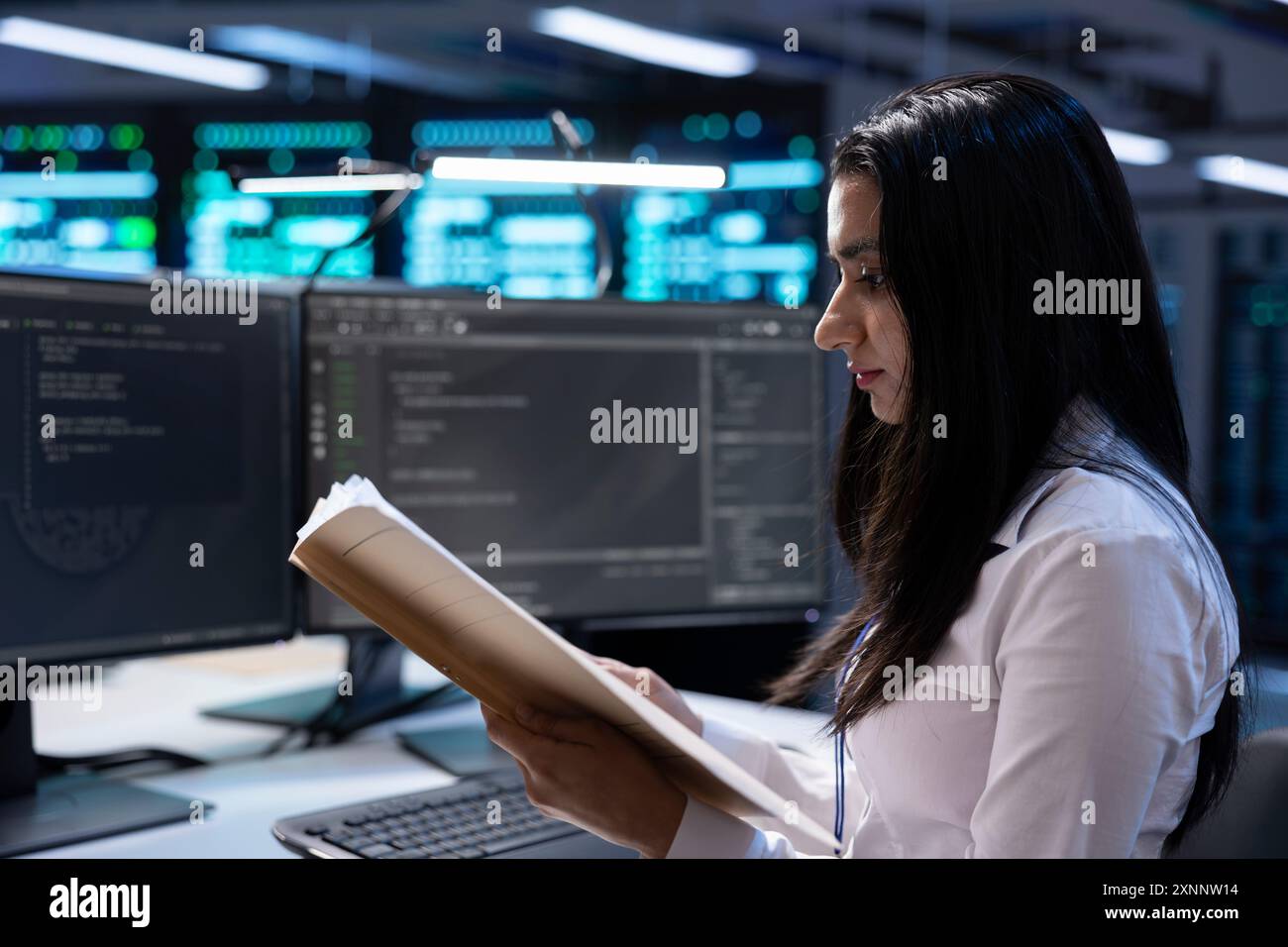It Supervisor Verifying Data Center Infrastructure Documentation Paperwork Configurations And