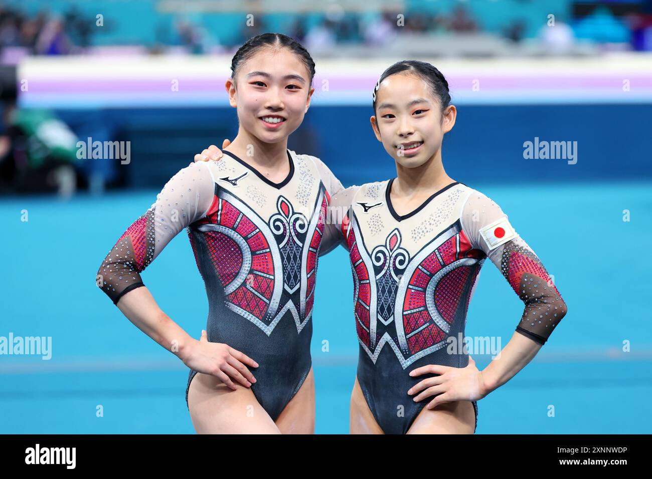 Paris, France. 1st Aug, 2024. (L-R) Rina Kishi, Haruka Nakamura (JPN) Gymnastics - Artistic ...