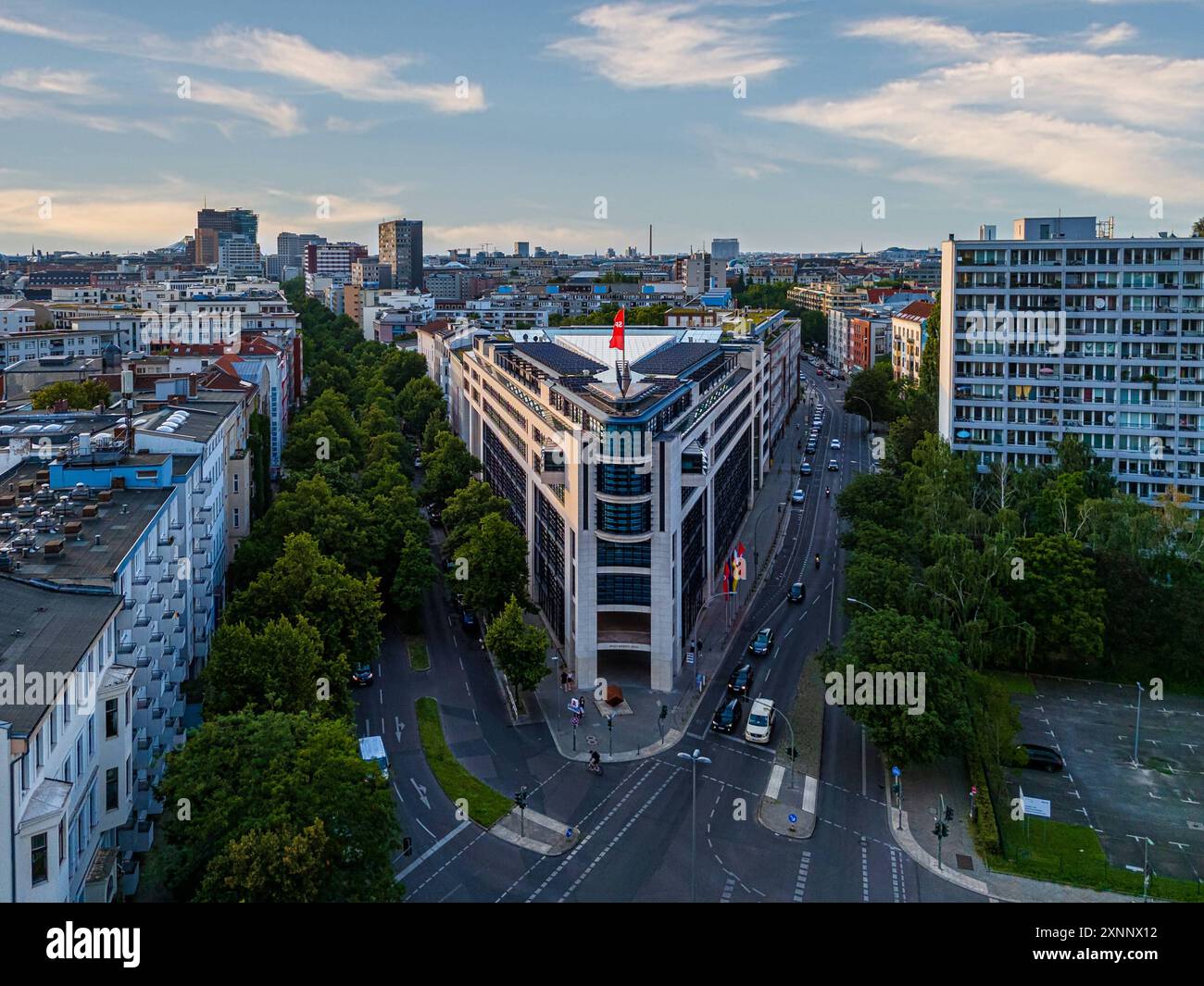 The Willy-Brandt-Haus, headquarters of the Social Democratic Party SPD ...