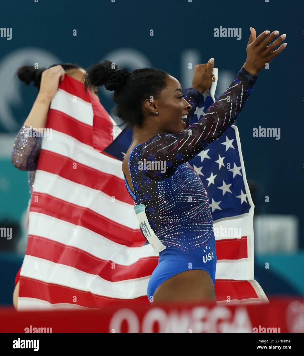 Paris, Ile de France, France. 1st Aug, 2024. Simone Biles and Sunisa ...