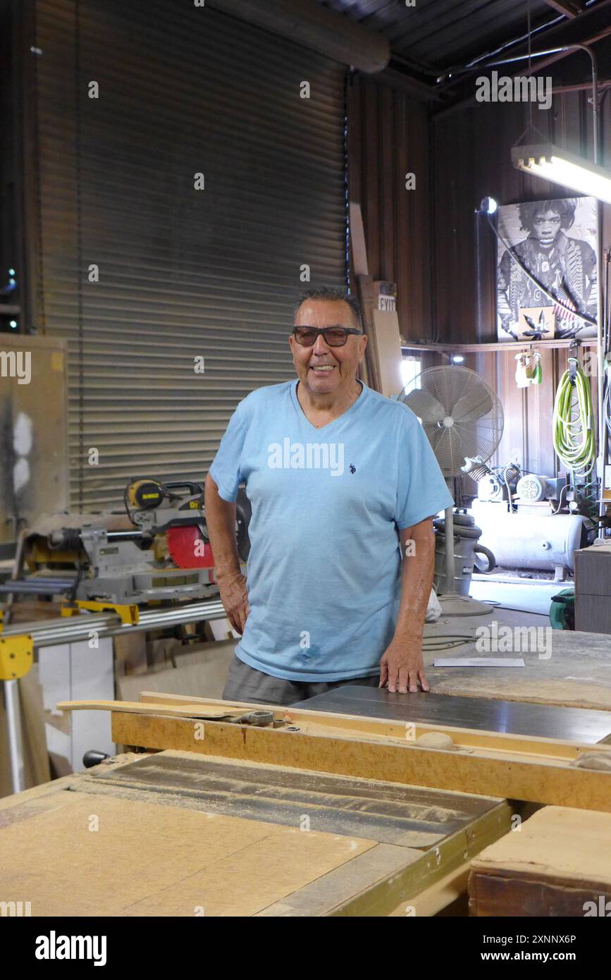 Carpenter Jaime Ramirez Stock Photo - Alamy