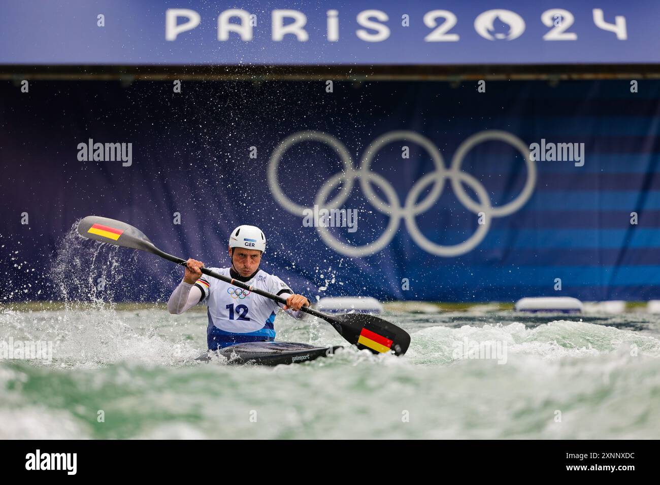 Vaires Sur Marne. 1st Aug, 2024. Noah Hegge of Germany competes during ...