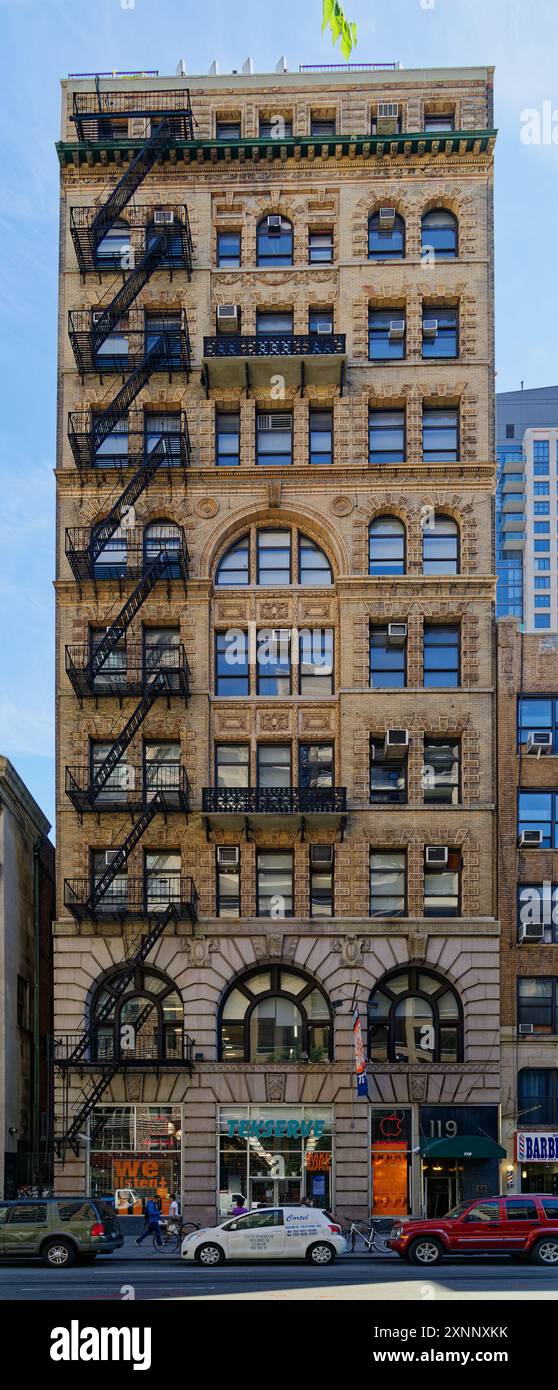 119 West 23rd Street, an 1897 loft building of brick and terra cotta on ...