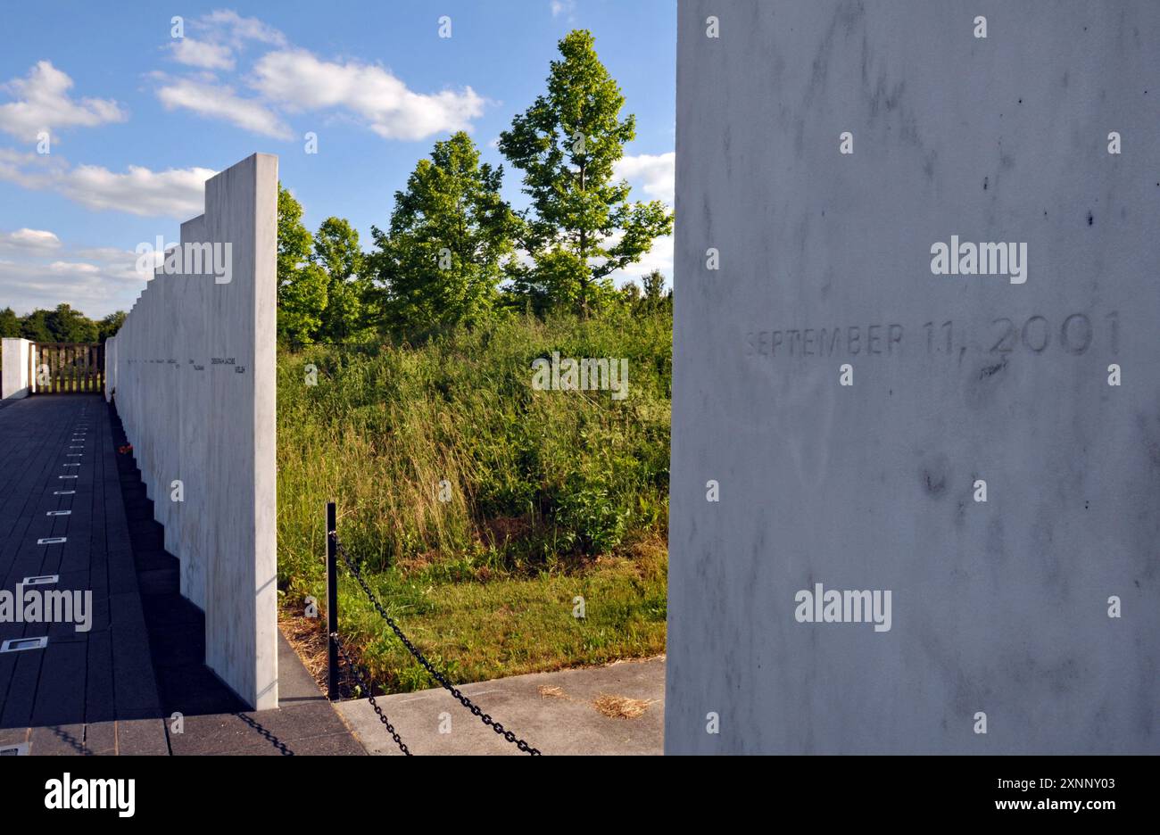 The Wall of Names honouring those lost on Sept. 11 stands near the ...