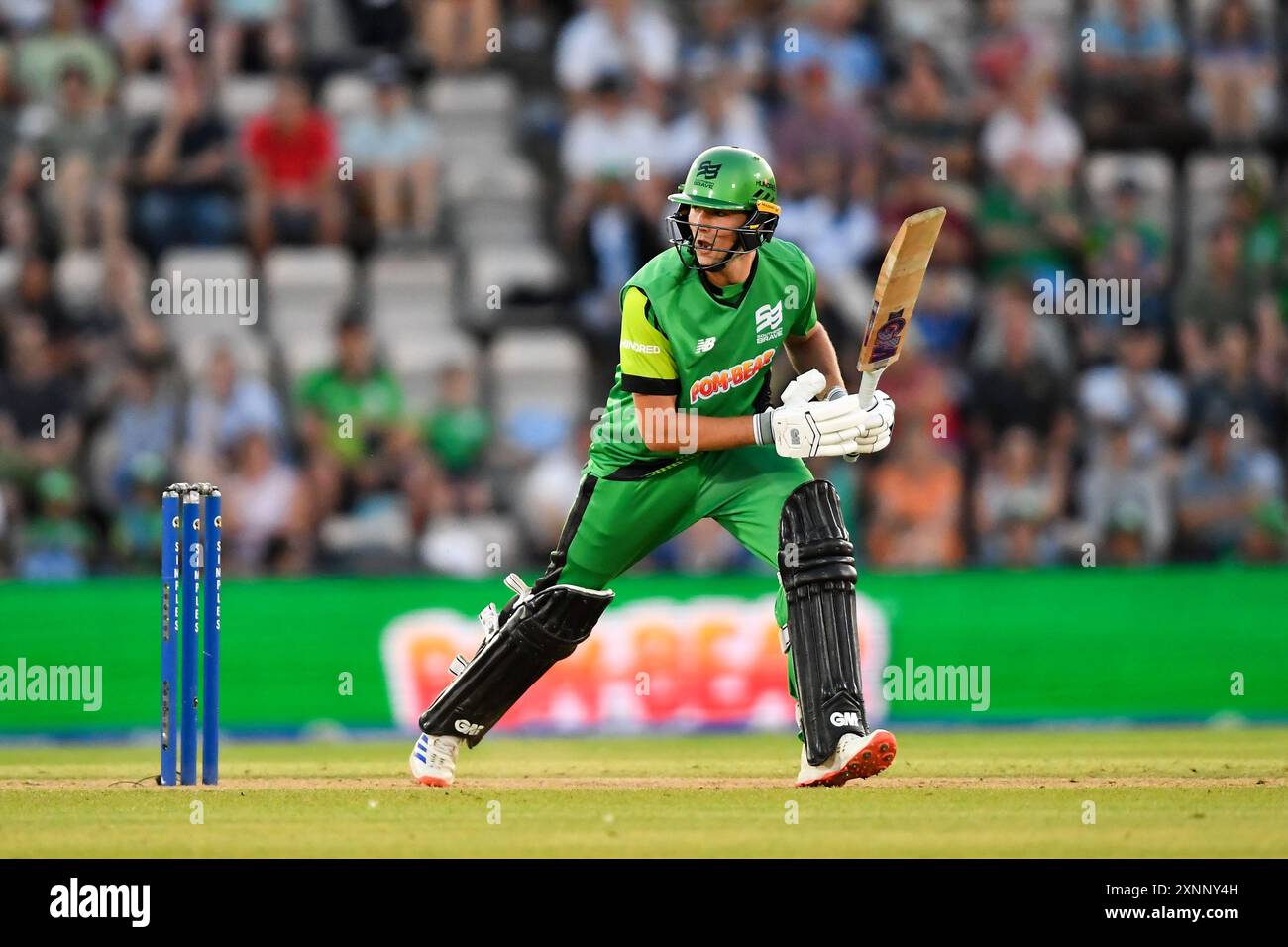 Southampton, UK. 01 August 2024. James Coles of Southern Brave batting ...