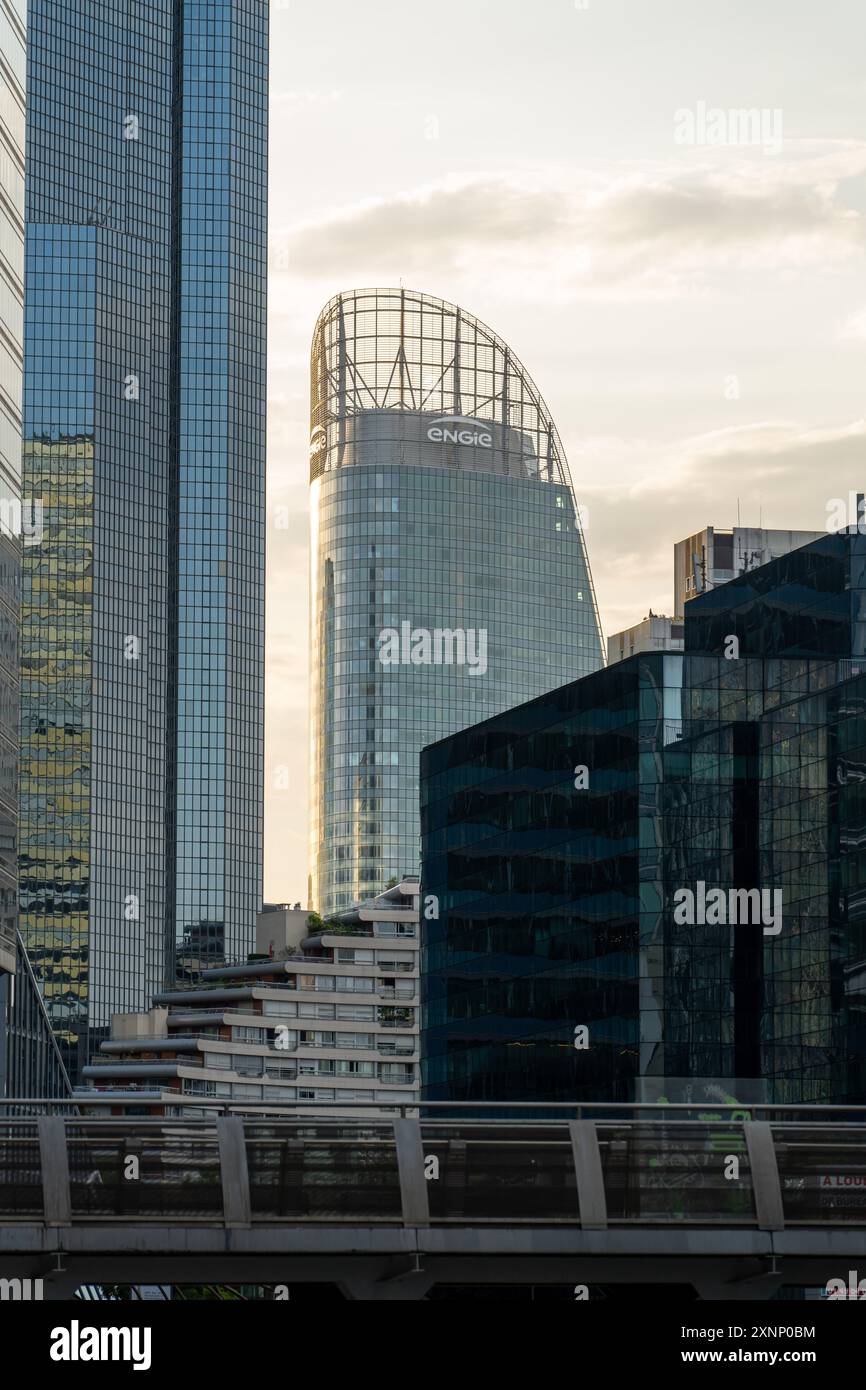 Paris, France - July 29, 2024: Modern Skyscrapers of La Defense ...