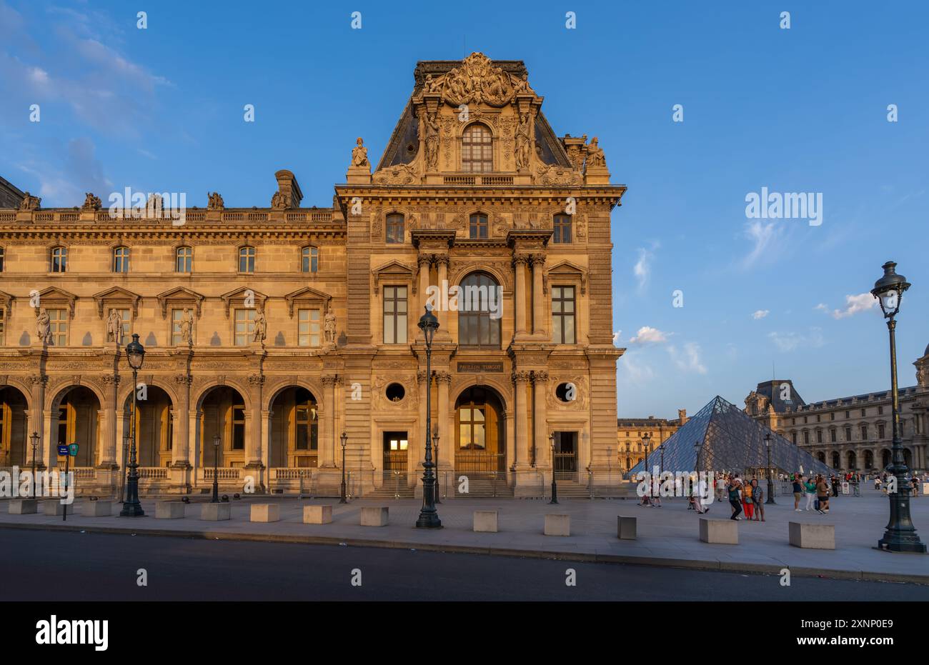 Paris, France - July 29, 2024: Majestic Sunset View of Pavillon Turgot ...