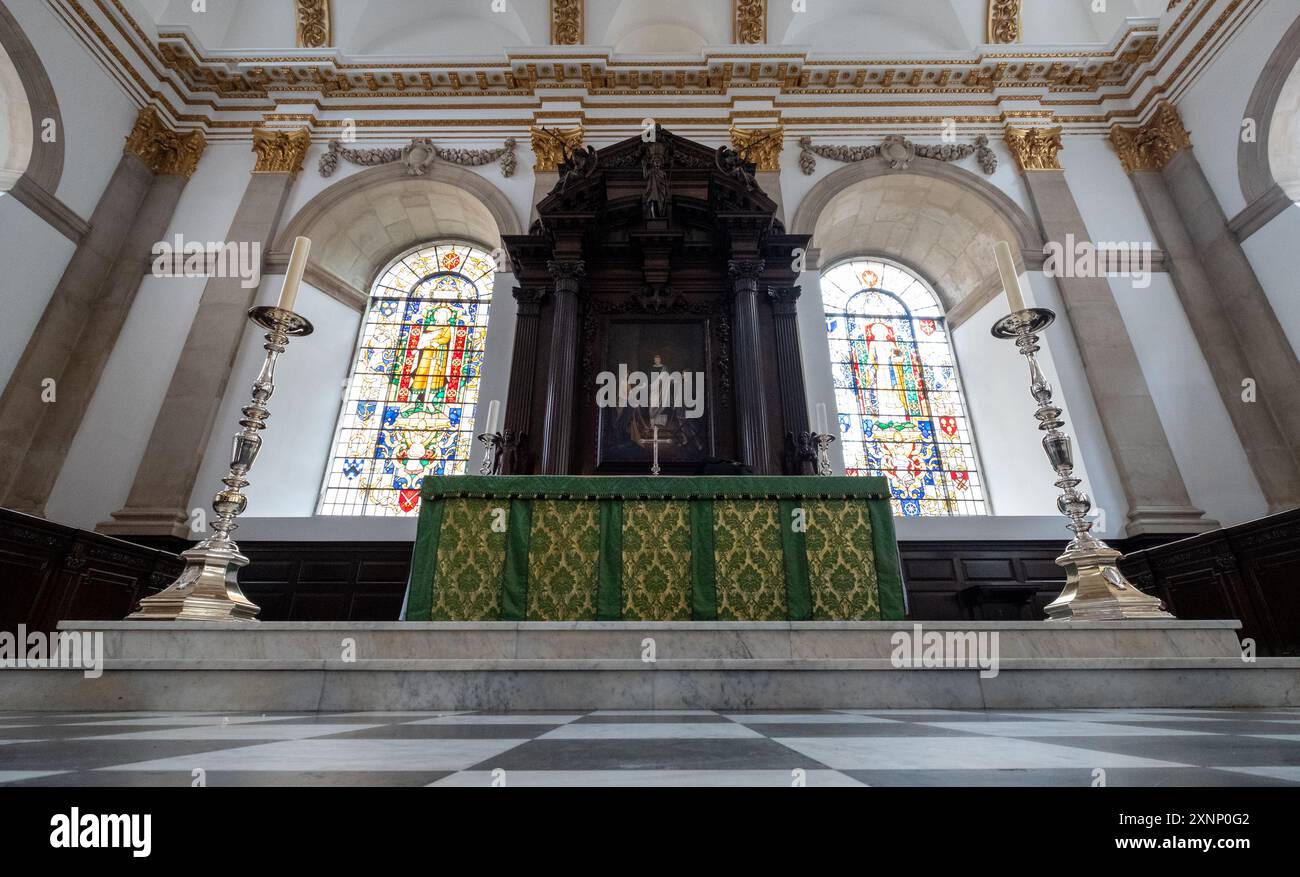St Lawrence Jewry next Guildhall, London UK, Church of England restored ...