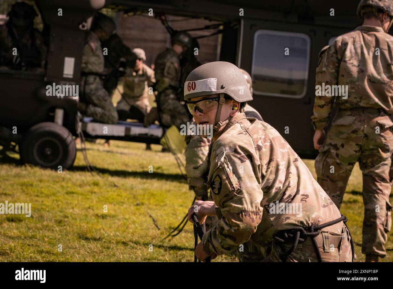 Soldiers with the 1st Assault Helicopter Battalion, 150th Aviation ...