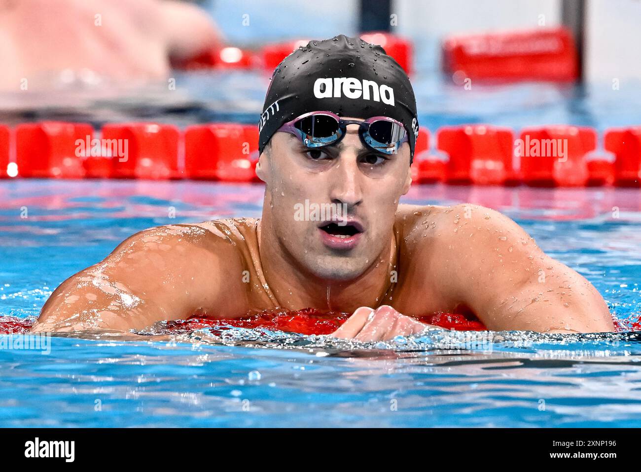 Paris, France. 01st Aug, 2024. Alberto Razzetti of Italy reacts after ...