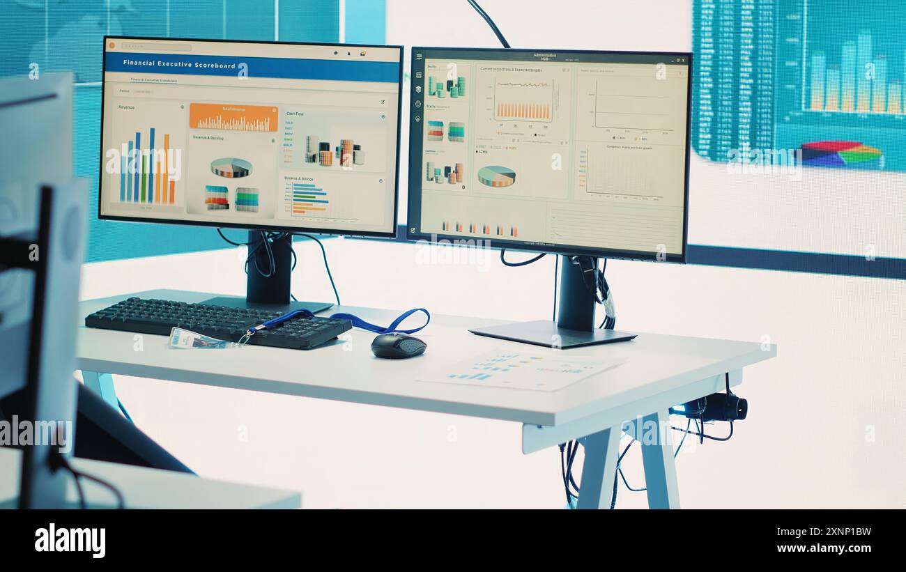 Multiple workstations hi-res stock photography and images - Alamy