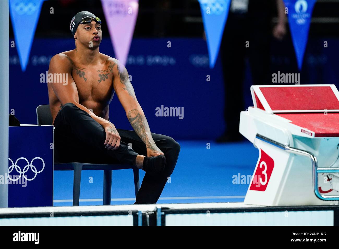 Shaine Casas of United States competes during Men's 200m Individual ...