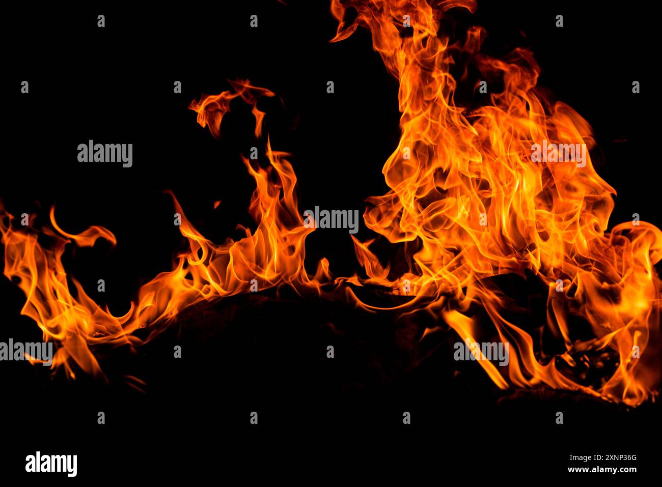 Fire flame texture for banner background. Burning fire lights. Burning ...