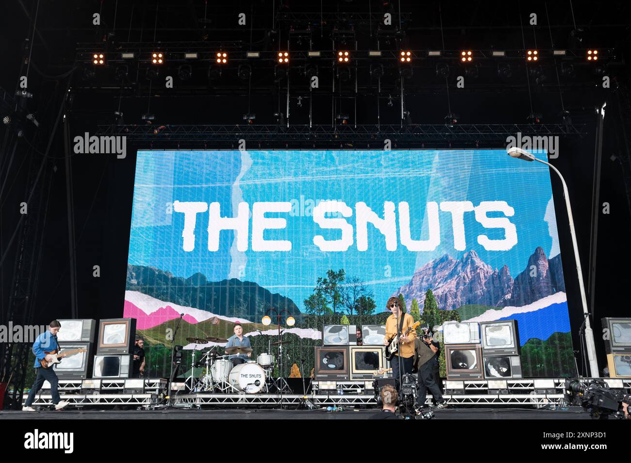 The Snuts performing at TRNSMT 2024 Glasgow Green 12th July 2024 Stock ...
