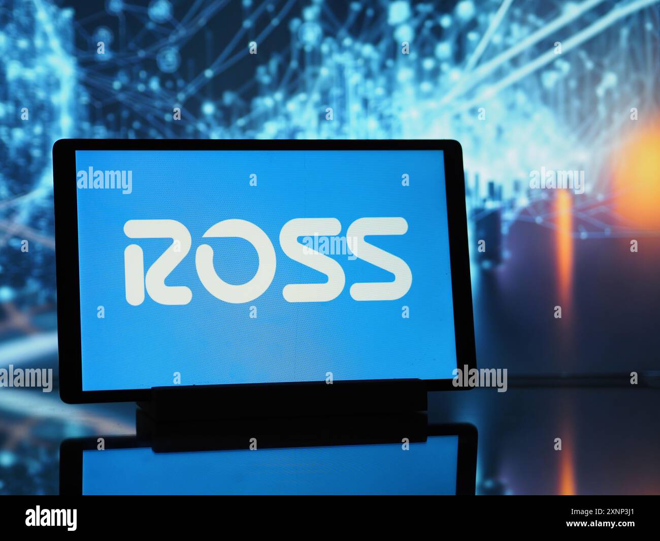 In this photo illustration, Ross Stores, Inc. logo seen displayed on a ...