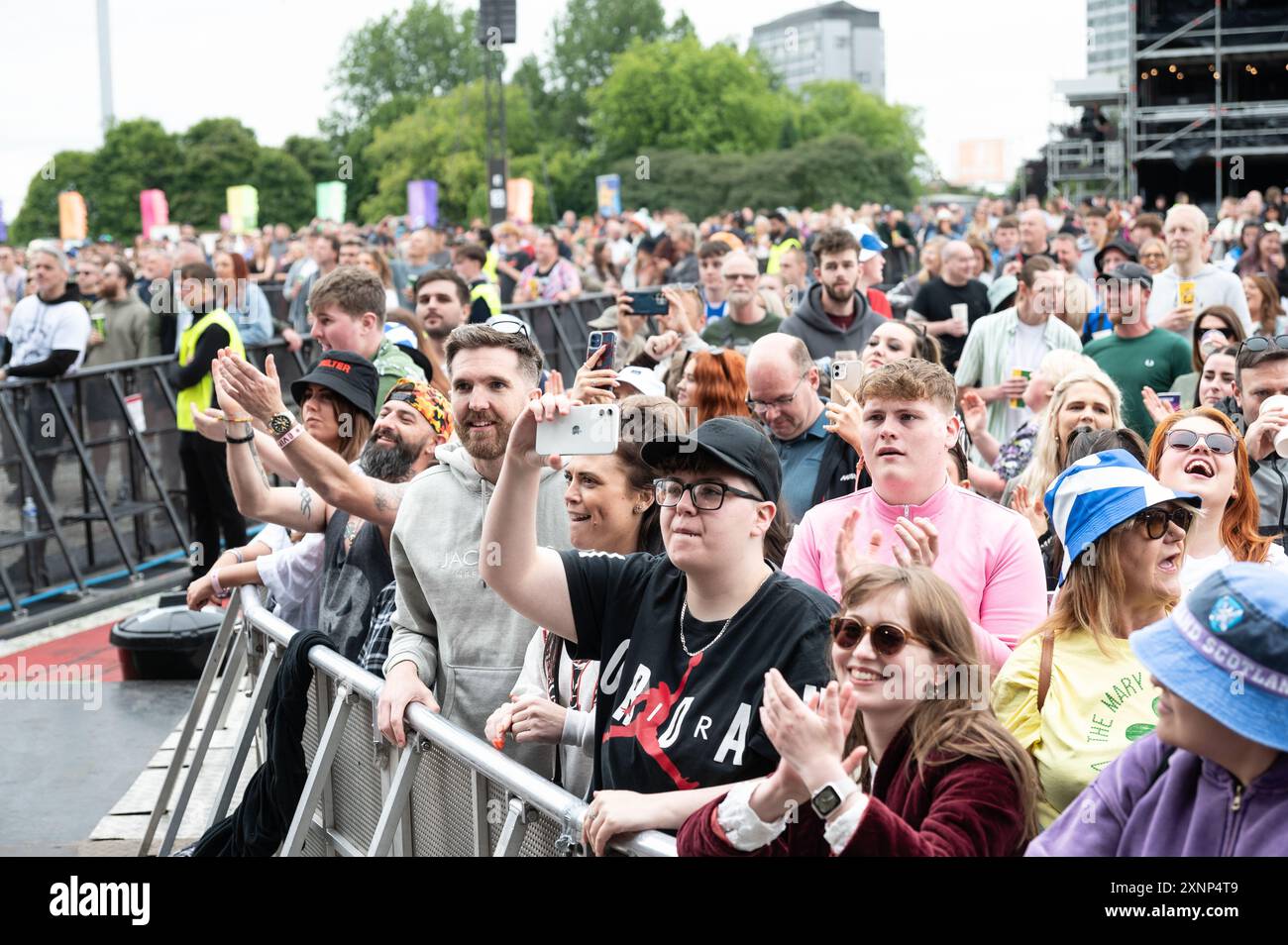 Crowd Photos at TRNSMT 2024 Glasgow Green 13th July 2024 Stock Photo ...