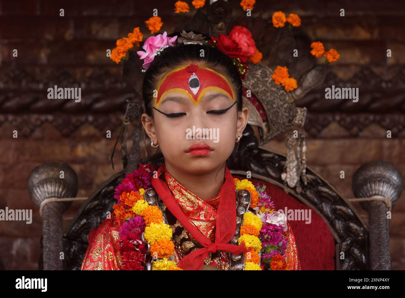 Kathmandu, Kathmandu, Nepal. 1st Aug, 2024. Nepal's Living Goddess ...