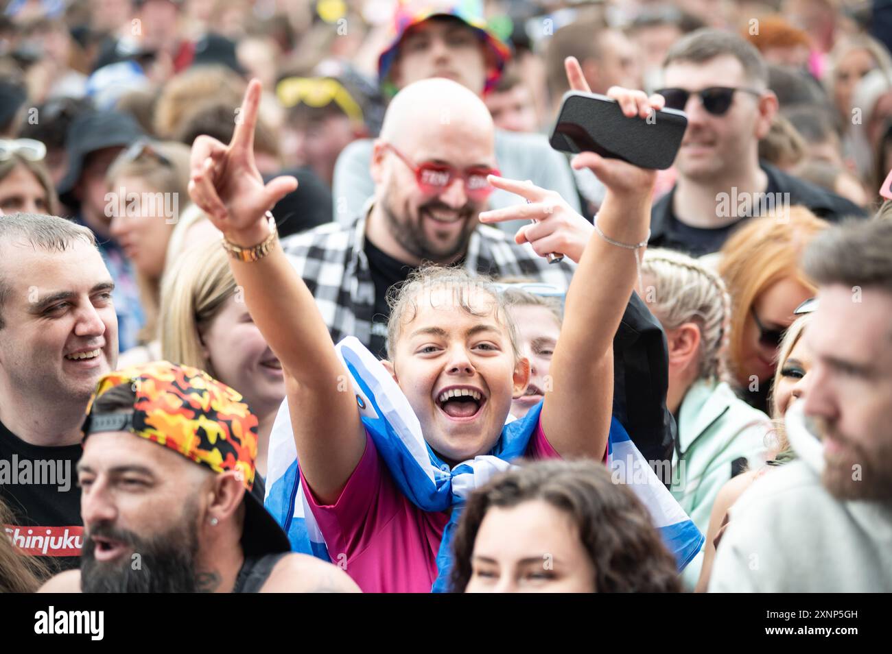 Crowd Photography at TRNSMT 2024 Glasgow Green 13th July 2024 Stock ...