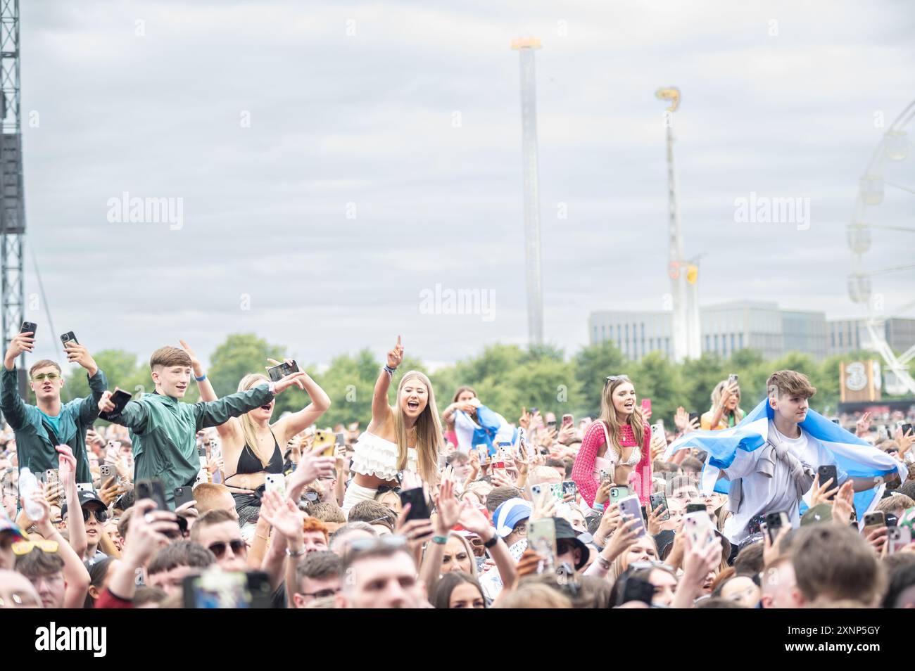 Crowd Photography at TRNSMT 2024 Glasgow Green 13th July 2024 Stock ...