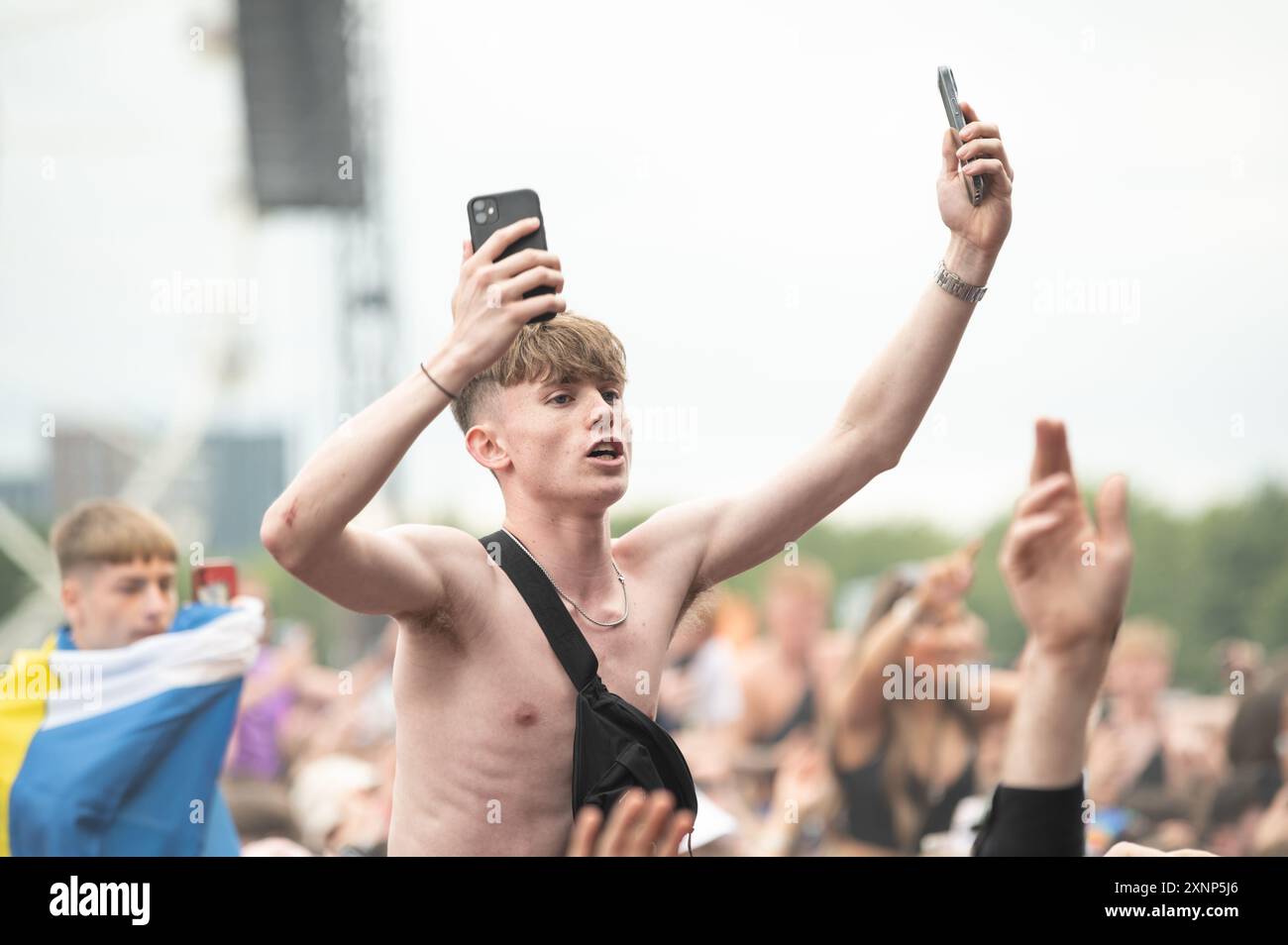 Crowd Photography at TRNSMT 2024 Glasgow Green 13th July 2024 Stock ...