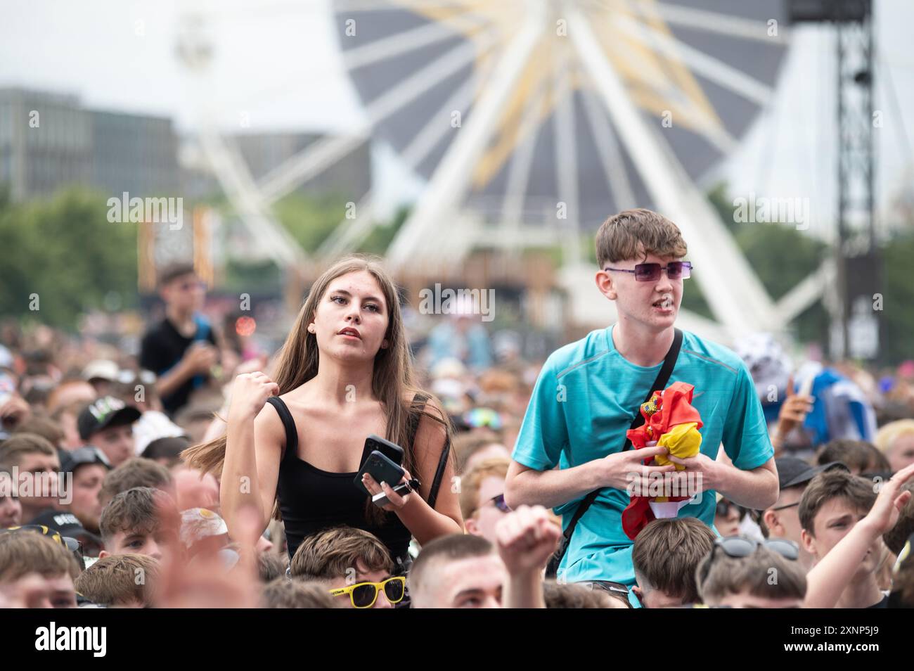 Crowd Photography at TRNSMT 2024 Glasgow Green 13th July 2024 Stock ...