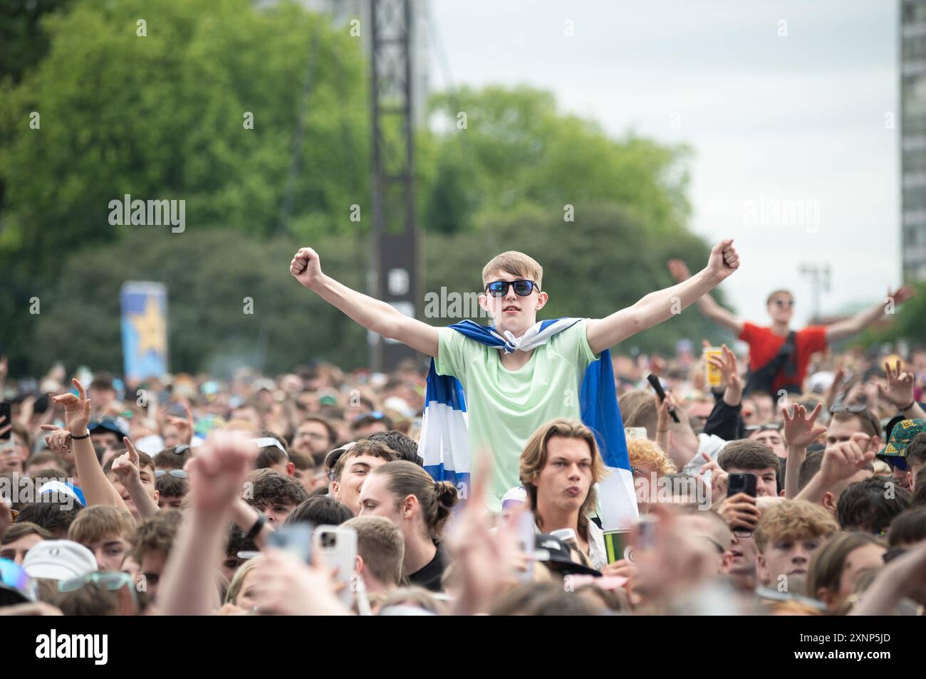 Crowd Photography at TRNSMT 2024 Glasgow Green 13th July 2024 Stock ...