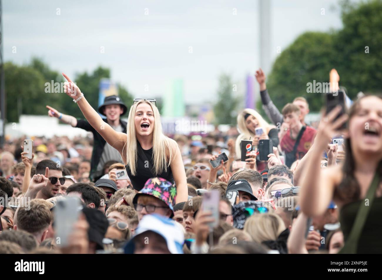 Crowd Photography at TRNSMT 2024 Glasgow Green 13th July 2024 Stock ...