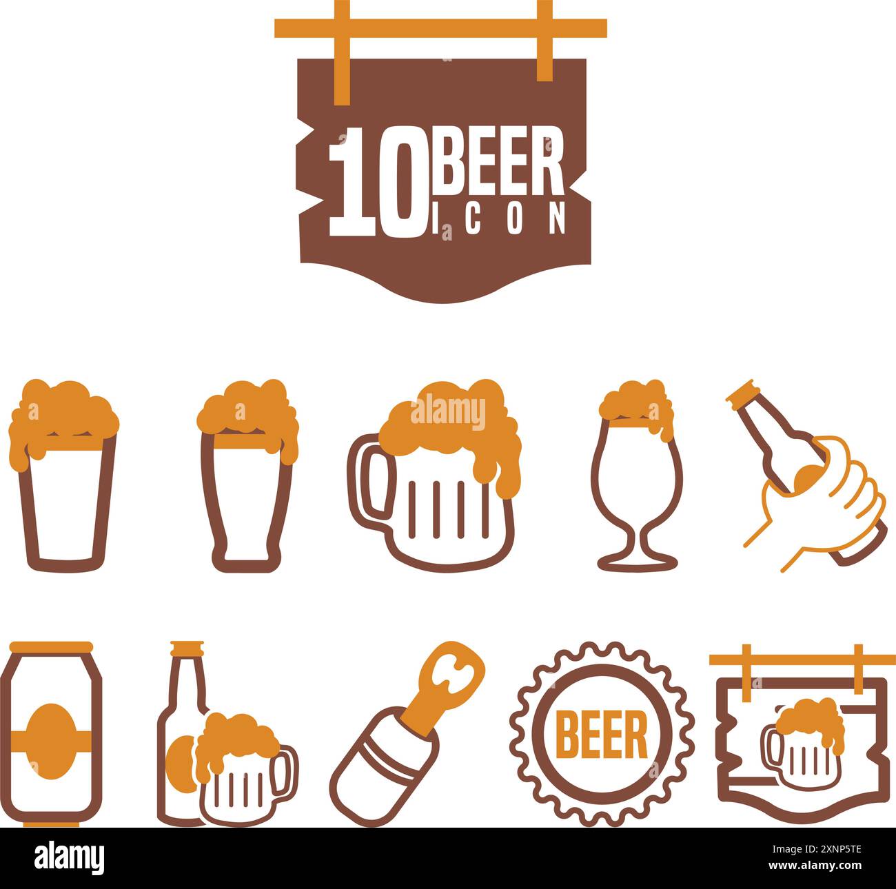 beer icon set Alcoholic beverage Vector Stock Vector Image & Art - Alamy