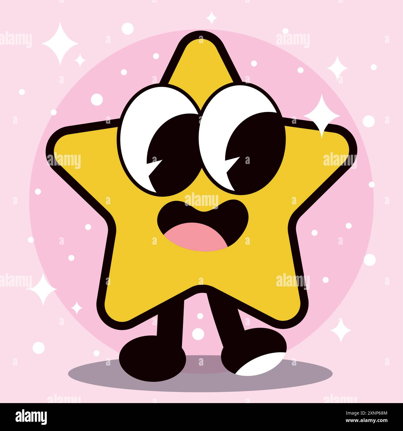 Star groovy cartoon character Vector Stock Vector Image & Art - Alamy