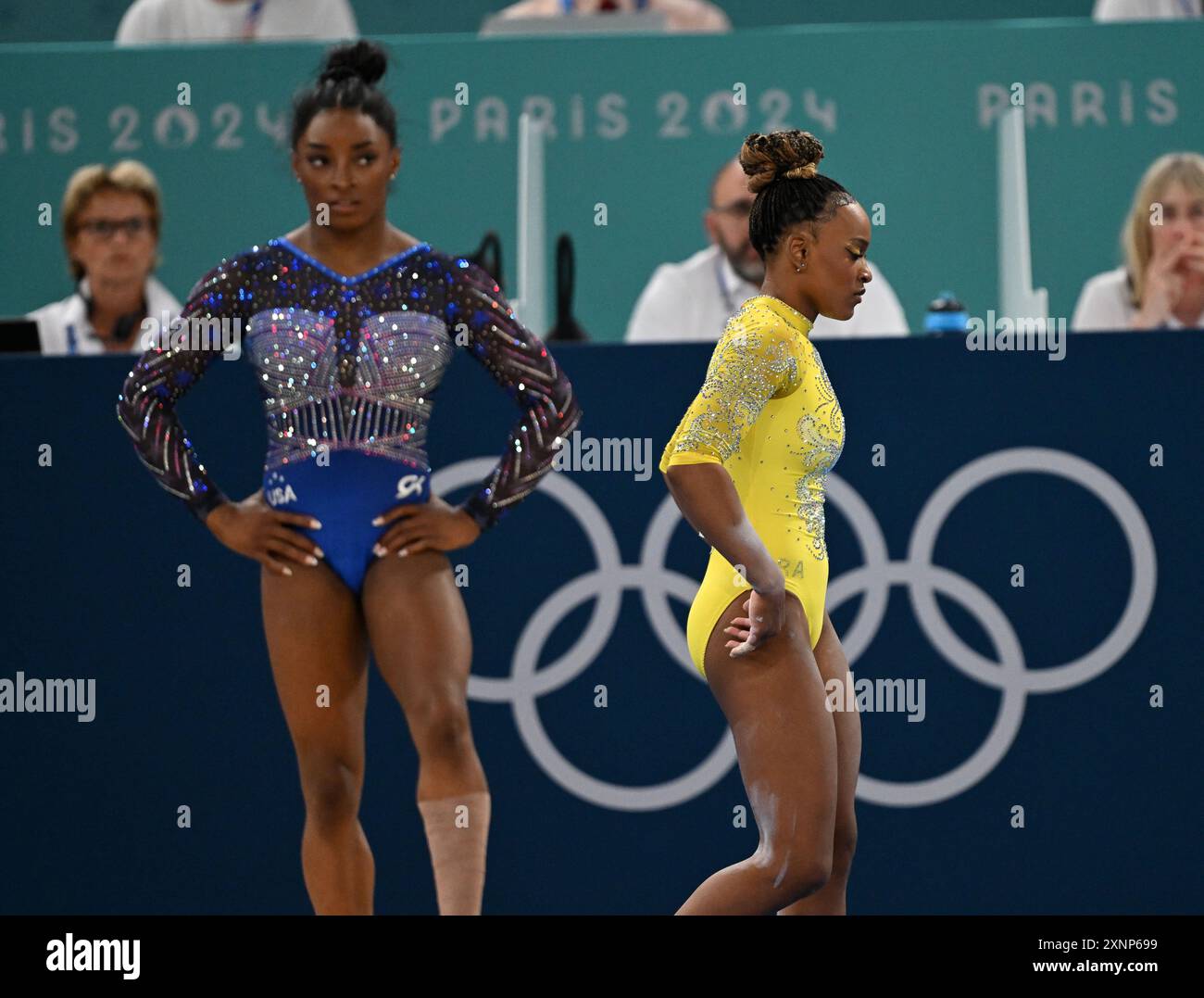 Paris -France August 01, 2024, Simone Biles (USA) Floor exercise ...
