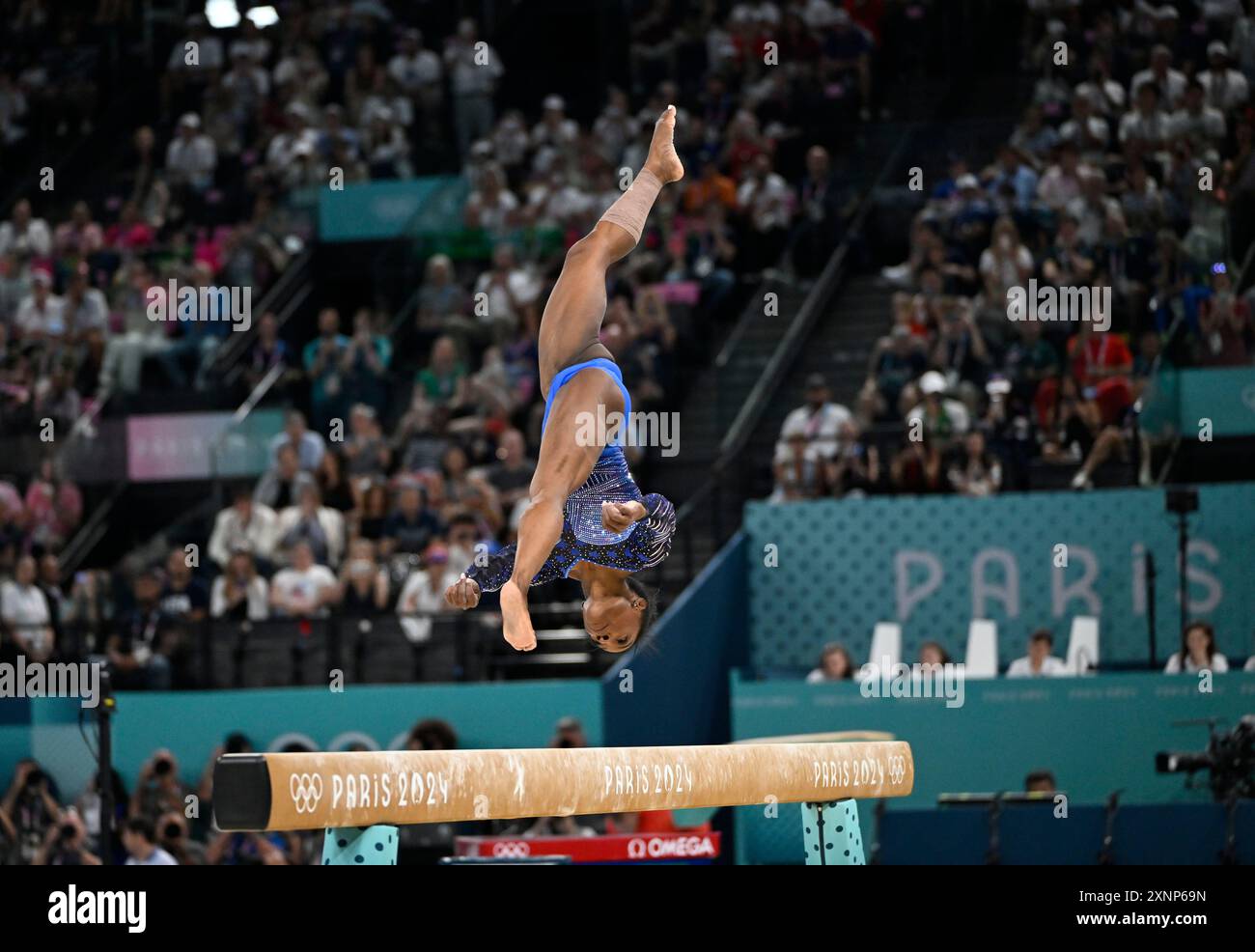 Paris -France August 01, 2024, Simone Biles (USA) Floor exercise ...