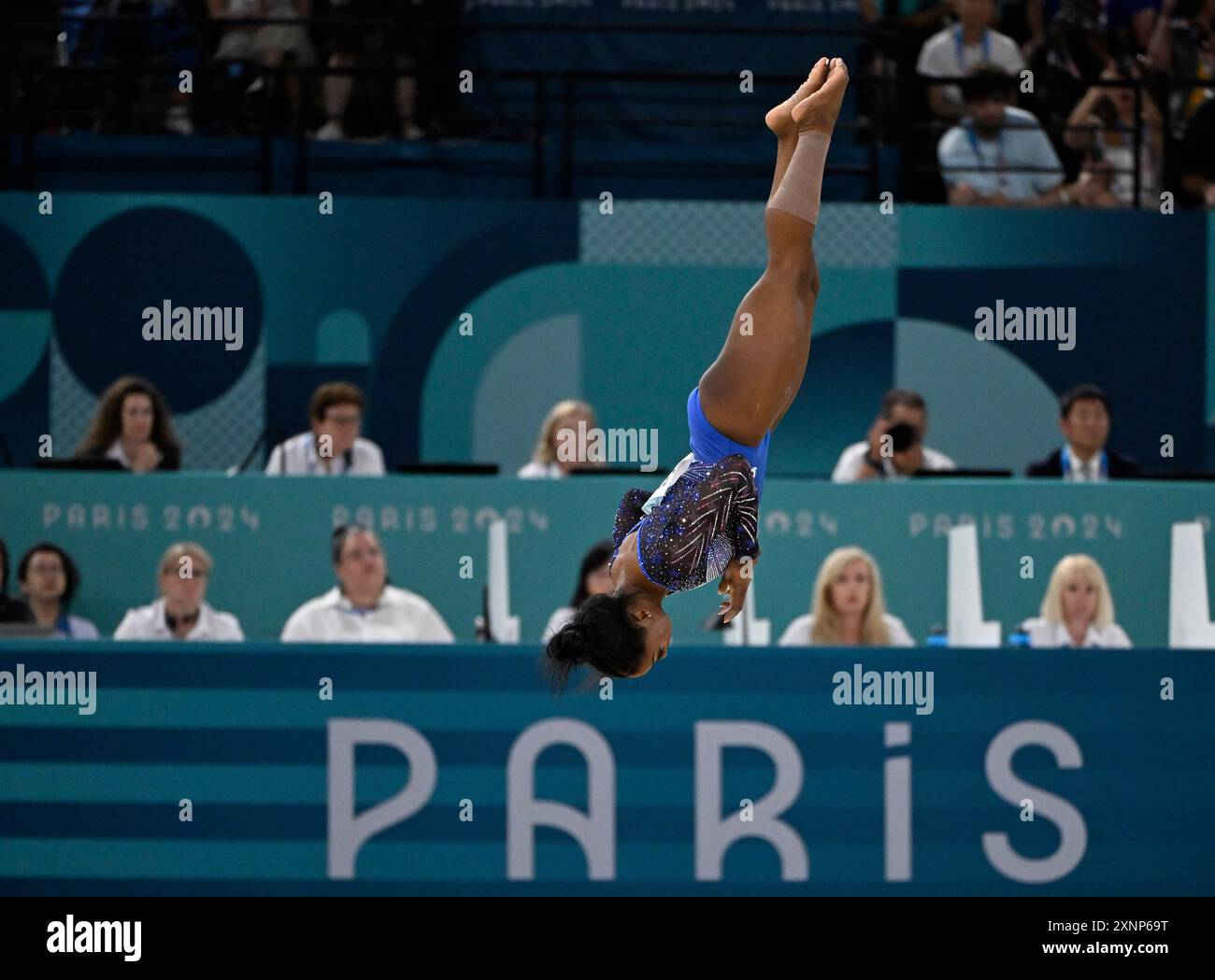 Paris -France August 01, 2024, Simone Biles (USA) Floor exercise ...