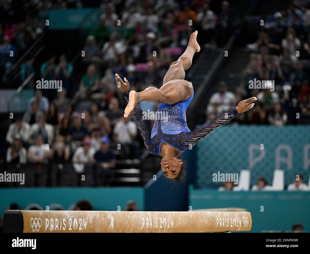 Paris -France August 01, 2024, Simone Biles (USA) Floor exercise ...