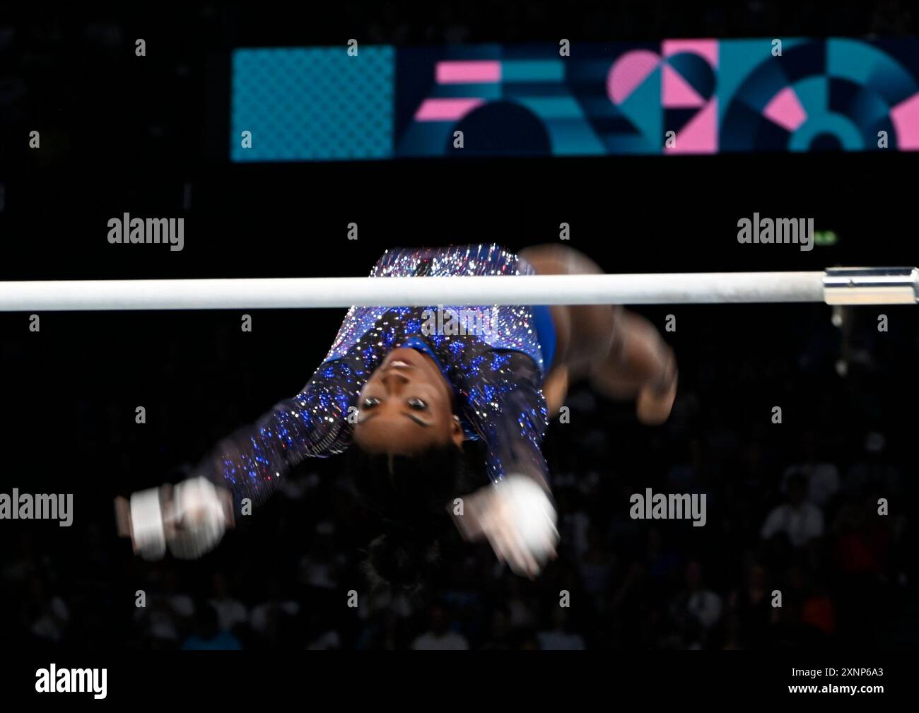 Paris -France August 01, 2024, Simone Biles (USA) Floor exercise ...