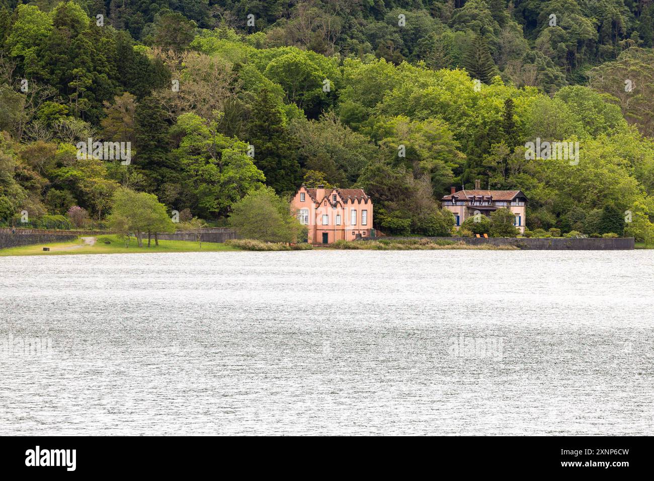 Landscape of Furnas Lake (Lagoa das Furnas) São Miguel Island, Azores ...